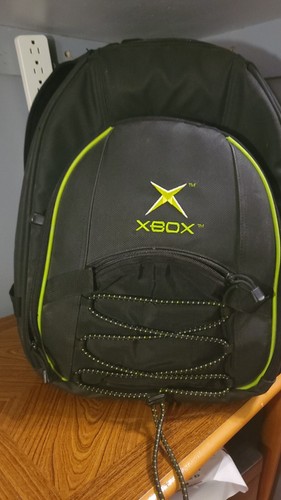 Original Xbox Backpack Travel Bag Console Carrying Case Black Green OG ...