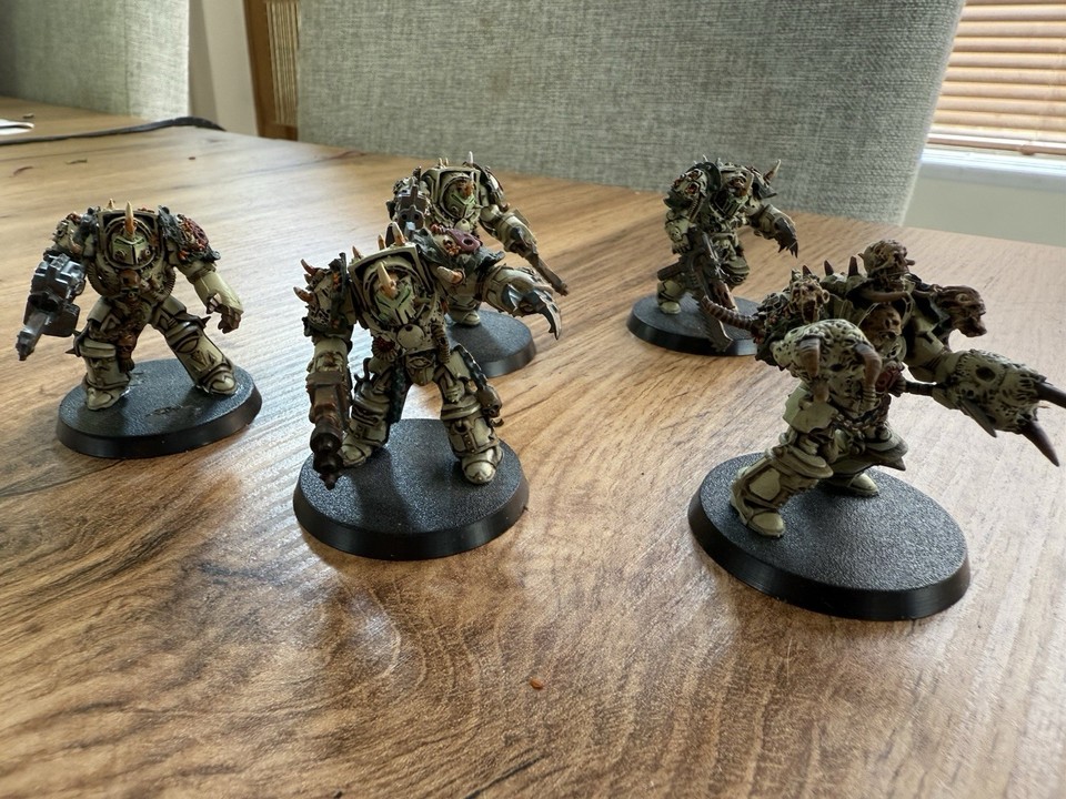 OOP Forge world Warhammer 40K Chaos Death Guard Terminators | eBay UK