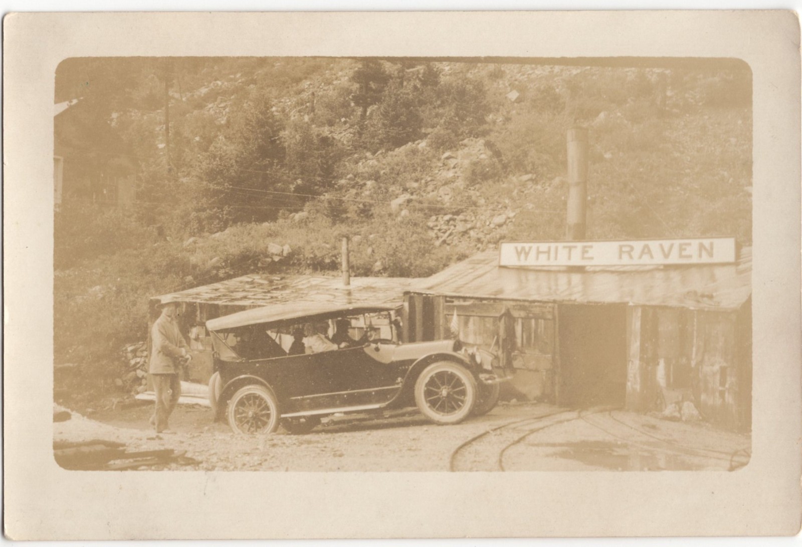 Ca. 1917 White Raven Silver Mine Camp Ward Colorado Galena Boulder ...