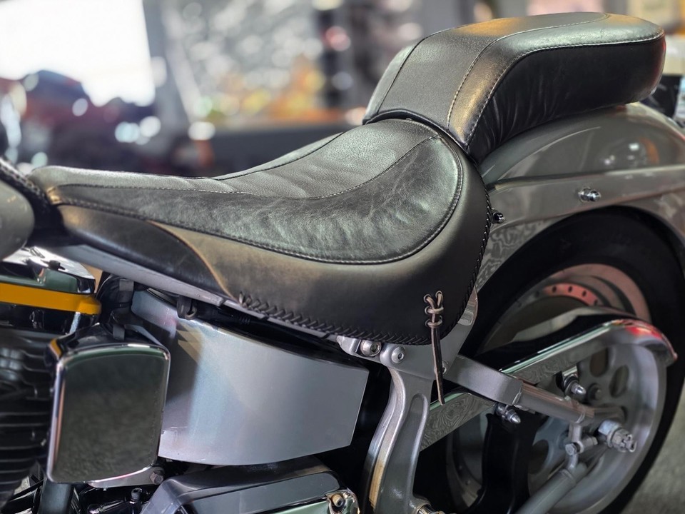 1990 HARLEY-DAVIDSON FLSTF FAT BOY GREY GHOST 9,000 MILES | eBay UK