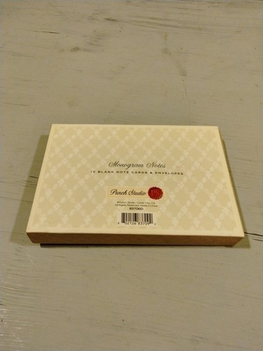 Punch Studio Monogram Notes Set Of 10 Classic Blank "D" Cards ...
