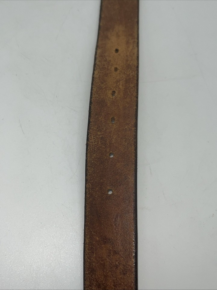 JM Capriola Leather Belt Sterling Silver Buckle Diablo Mfg Co Western ...