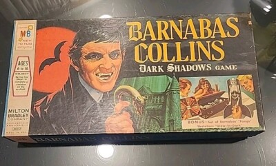 Barnabas Collins Dark Shadows Game 4003 1969 Milton Bradley No Fangs | eBay