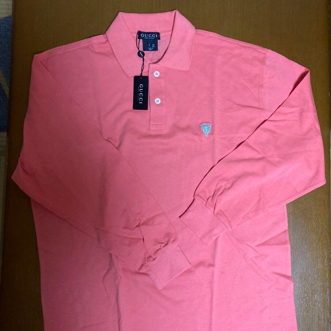Authentic Gucci Vintage Mens Long Sleeve Polo Shirt Size L Authentic Gucci Vintage Mens Long Sleeve Polo Shirt Size L