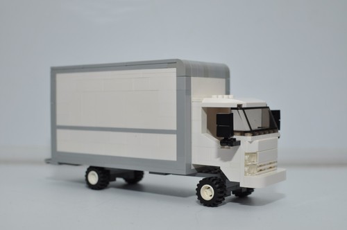 Moving Truck White Custom MOC Model compatible and Built with Real LEGO ...