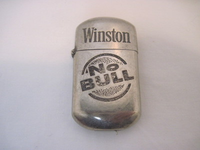 OLD VINTAGE WINSTON NO BULL LIGHTER ADVERTISING LIGHTER | eBay