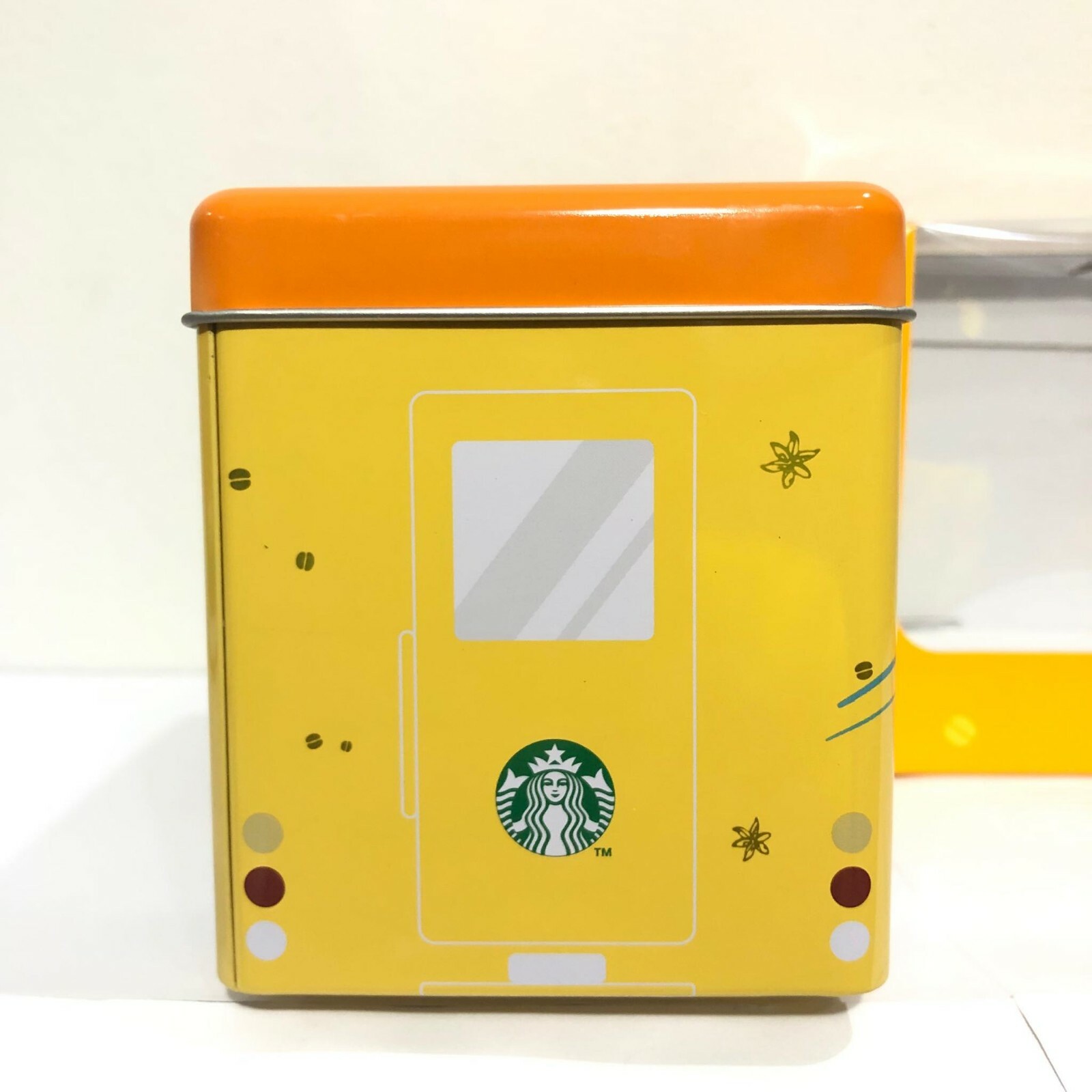 Starbucks Yellow Tin Box Food Truck Bearista Driver Mobility Starbucks ...