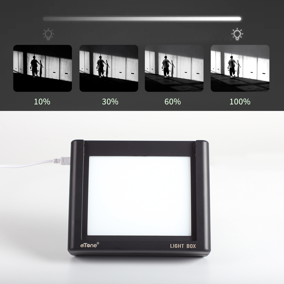 Digital Film Scanner Light Box for Photo Slide 120 135 4X5 Film ...
