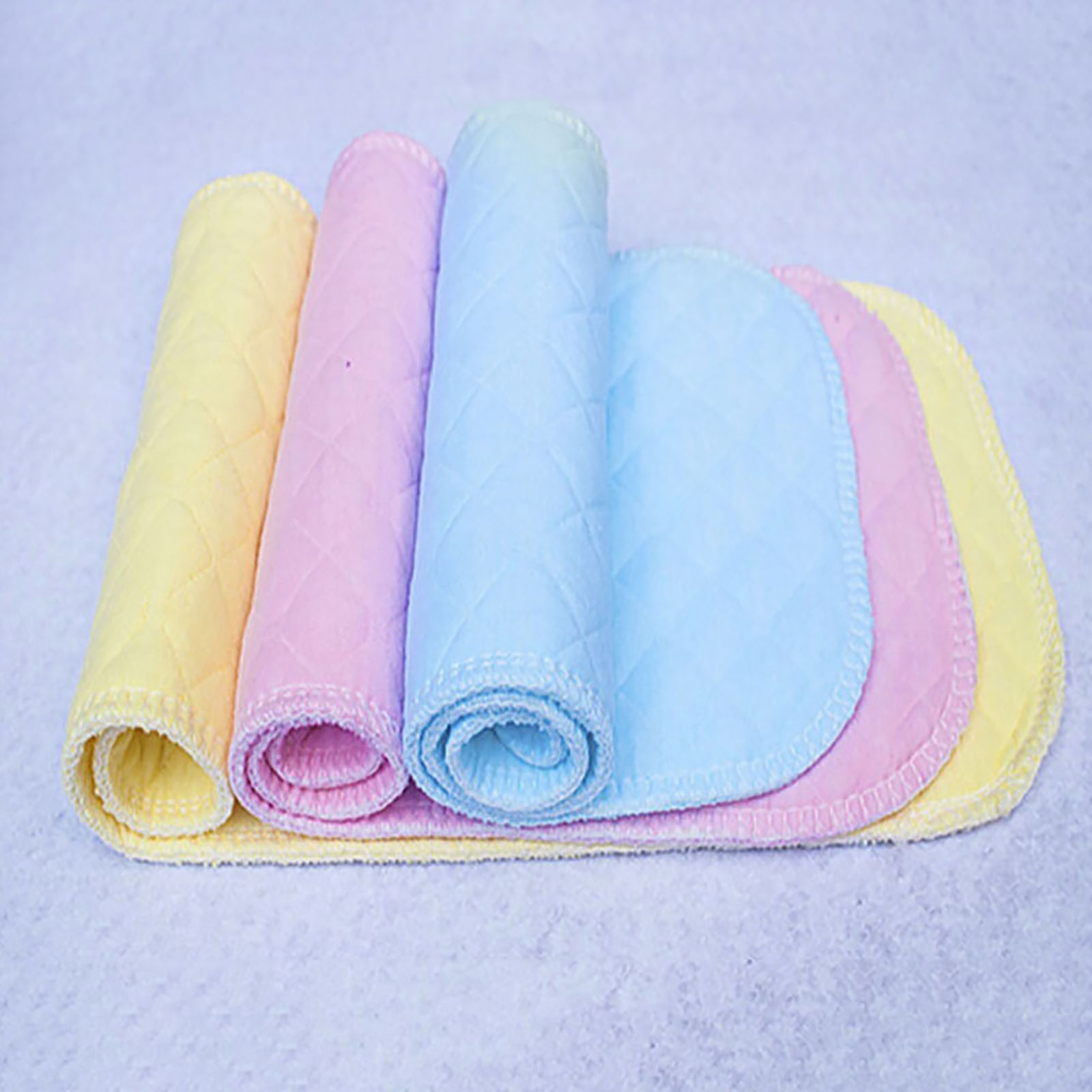 10 Pcs Nappy Liner Washable Skin-friendly Urine Pad Nappy Liner Bright ...