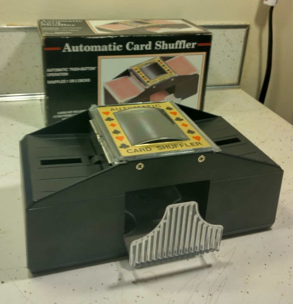 Automatic Card Shuffler Push Button Up To 2 Decks FOR PARTS OR REPAIR ...