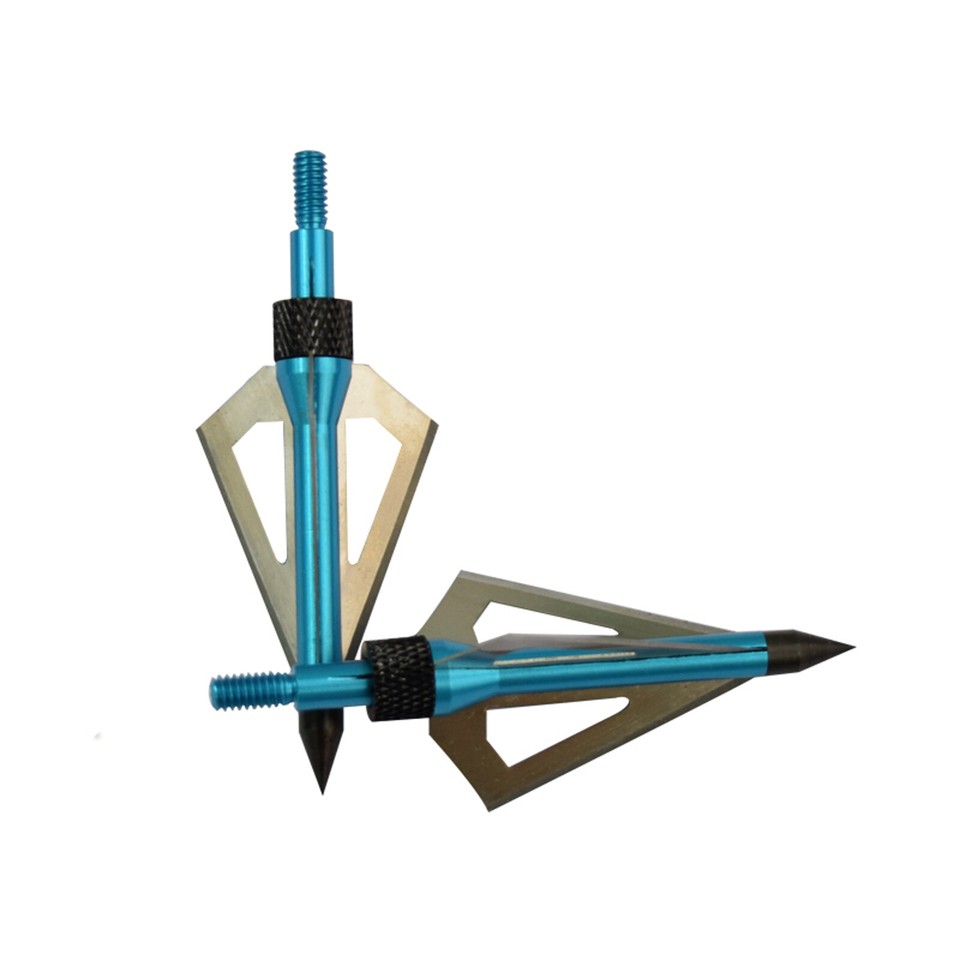 YLSIO Archery Stainless Steel Broadhead 3 Blade Sharp Hunting Arrow ...