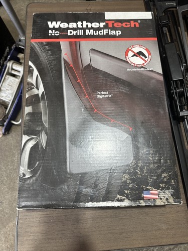 WeatherTech 110044 | MudFlap No-Drill DigitalFitr Black 2015 Ford Lobo ...