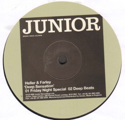 Heller & Farley – Deep Sensation JUNIOR London – BRG003 - UK 1999 | eBay