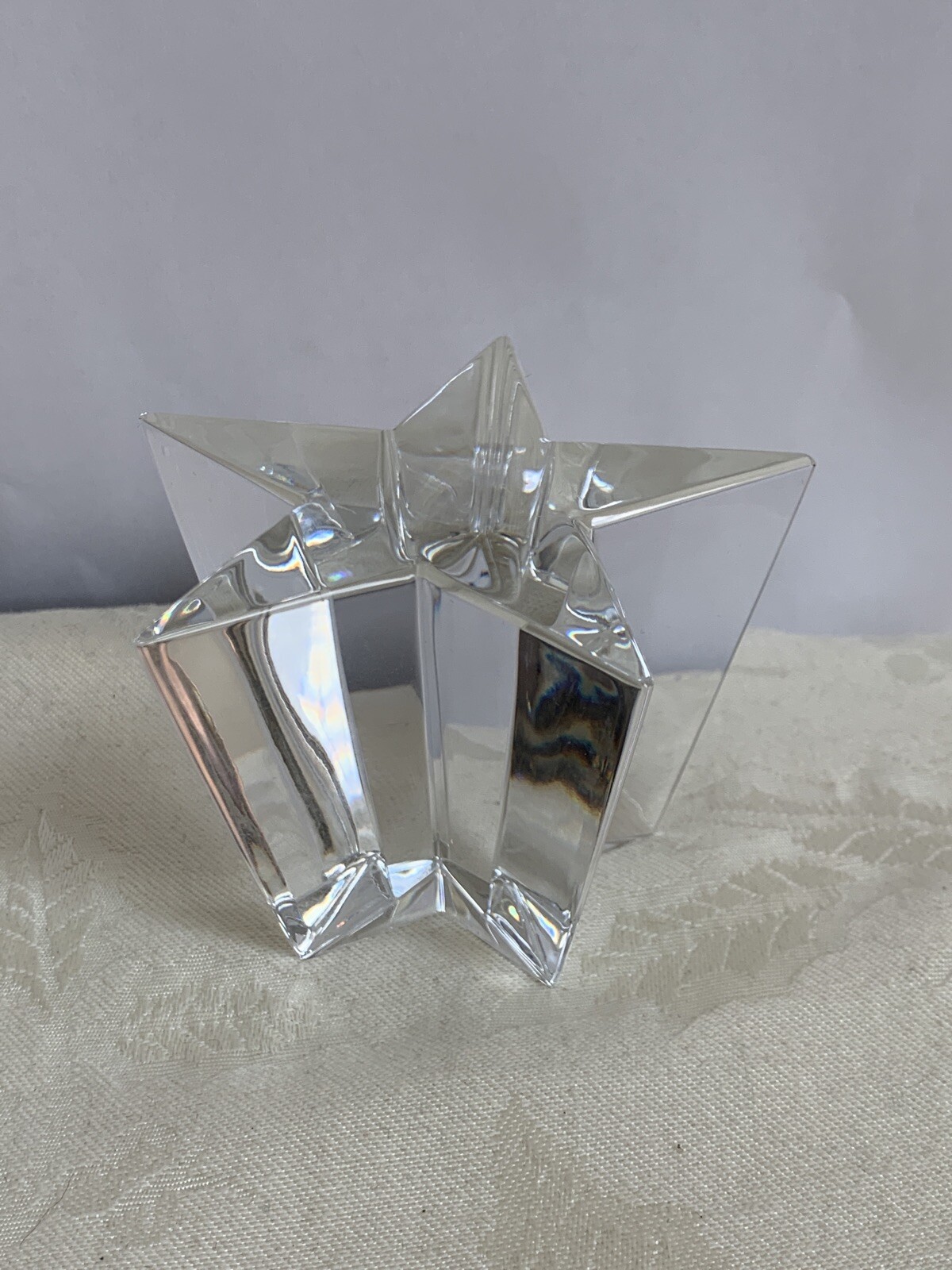 Signed Baccarat Crystal Shooting Star Paperweight Paper Weight France 2 ...