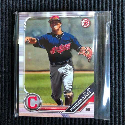 (10) 2019 BOWMAN DRAFT #BD-184 TYLER FREEMAN PROSPECT CARD LOT INDIANS ...