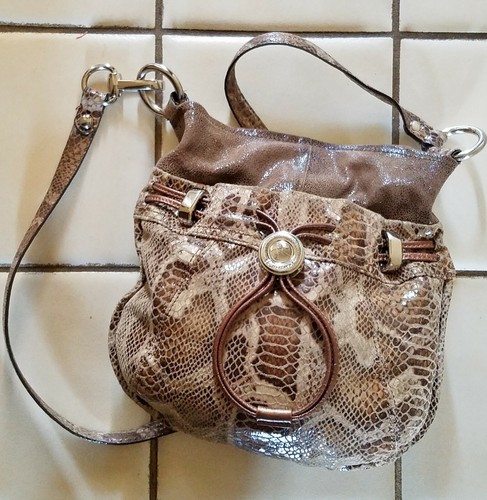 Stunning B MAKOWSKY SNAKE SKIN Python Hobo SHOULDER BAG Purse Handbag | eBay