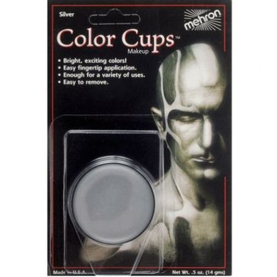MEHRON SILVER COLOR CUP OIL BASED GREASE PAINT MAKEUP | eBay