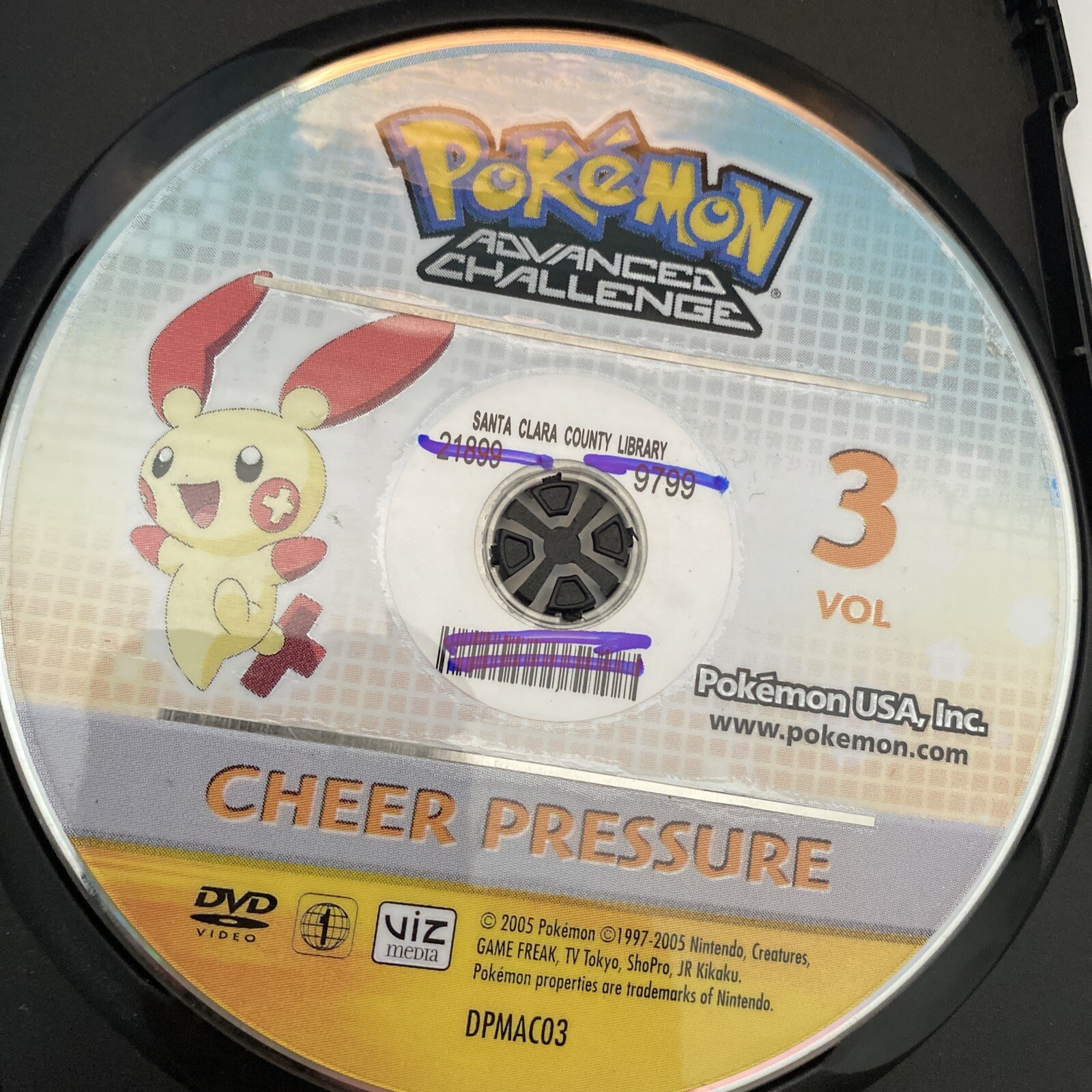 Pokemon Advanced Challenge - Vol. 3: Cheer Pressure (DVD, 2005, Dubbed ...