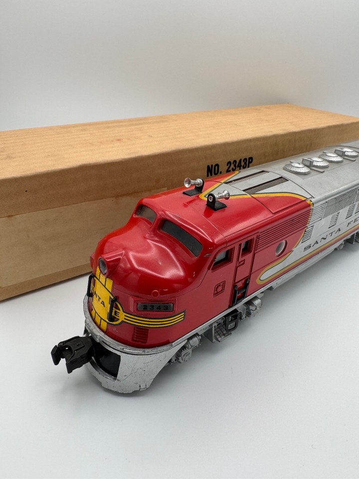 Vintage Lionel 2343 Santa Fe Locomotive Set, 2343P & 2343T, with Boxes ...