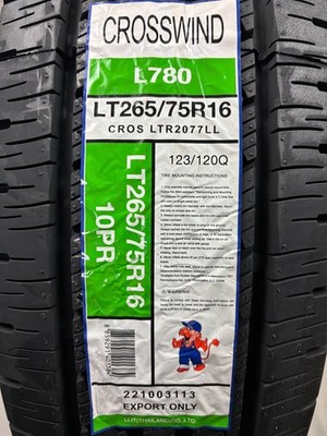 4 (Four) New Crosswind L780 HT LRE/10PR- LT265/75R16 Tires 2657516 265 ...