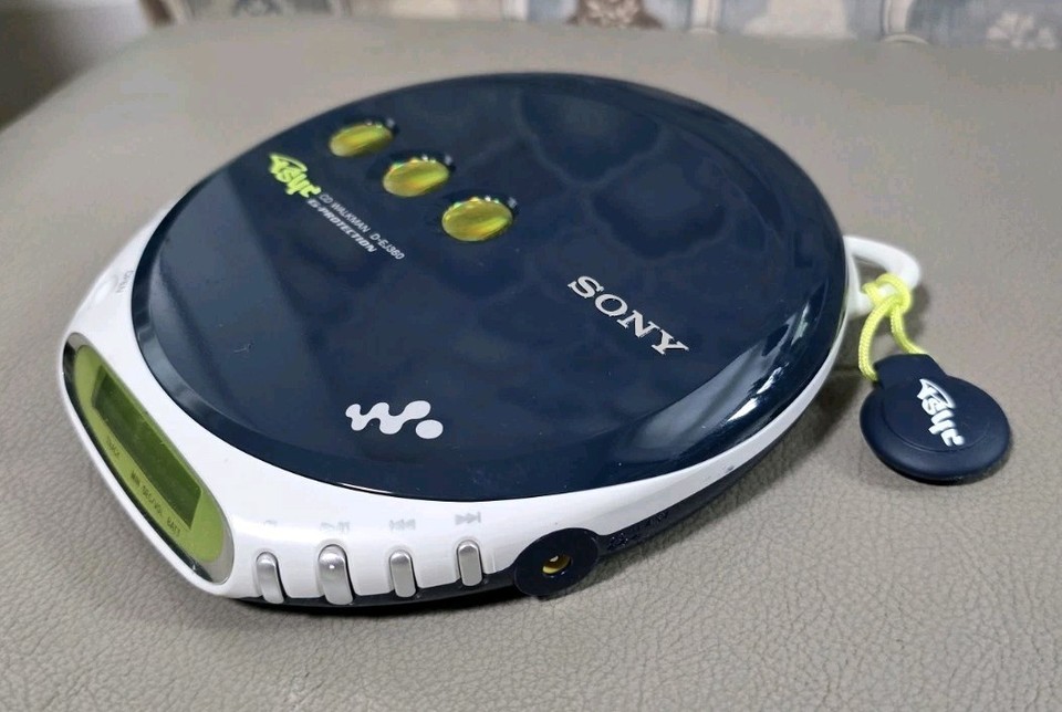 WORKING! Sony D-EJ360 Navy Blue CD Walkman PSYC G-Protection Portable ...