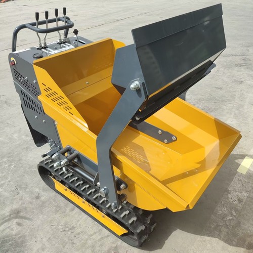 500kg Self-loading Mini Dumper Rubber Crawler Stand-on Wagon for ...