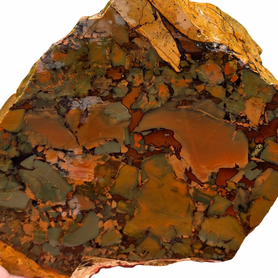 Rare Whisky Creek Brecciated Jasper Lapidary Cutting Rough Chunk Stone ...