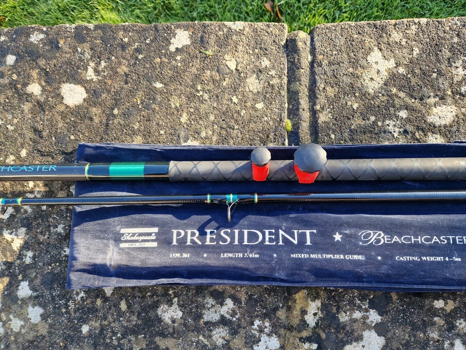 Shakespeare President Beachcaster Rod Multiplier Sea Fishing | eBay UK