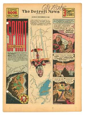 The Detroit News Comic Book Section Sunday Dec 29 1940 Signed Eisner ...