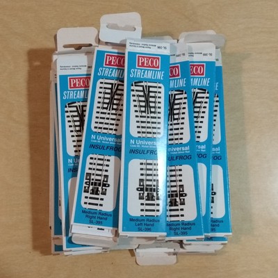N Scale Peco Streamline empty switch boxes SL-395 SL-396 Code 80 lot #1 ...