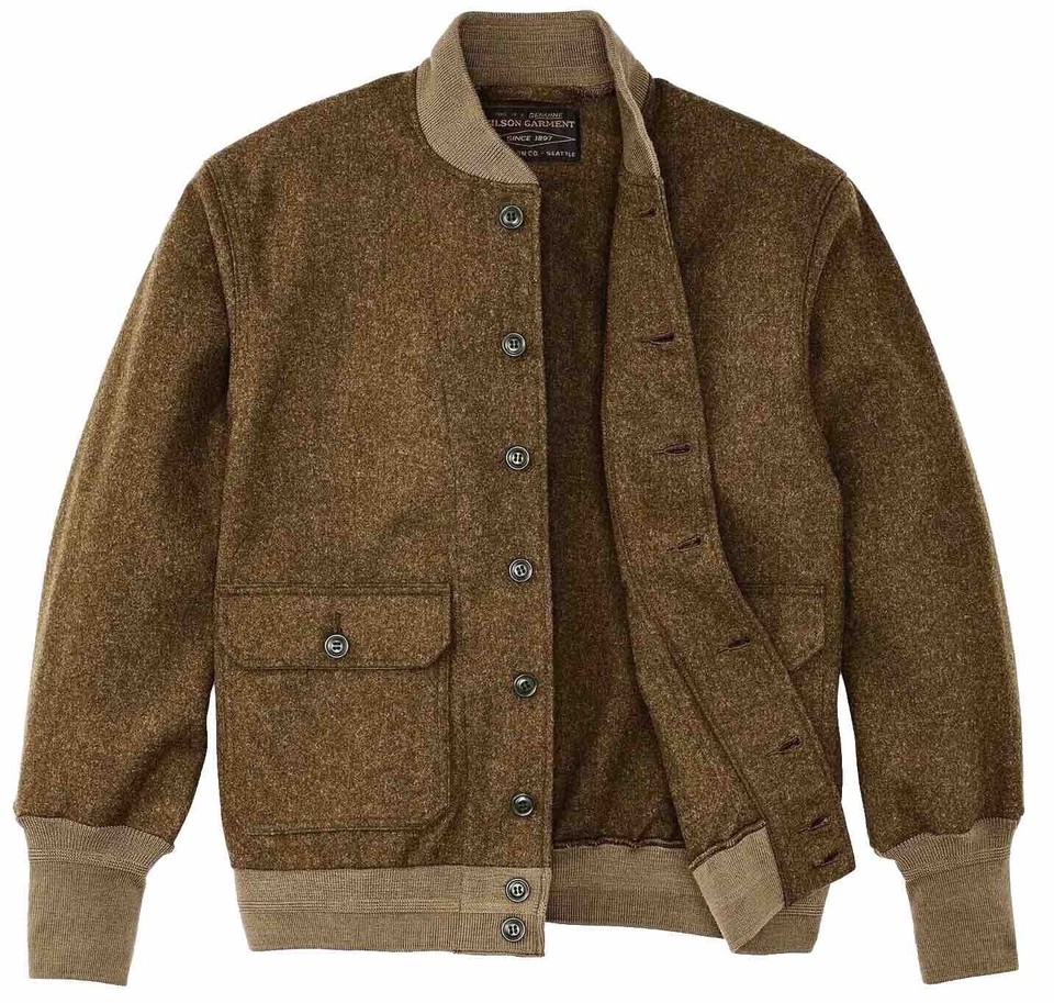 Filson CCC Wool Bomber 20263385 Marsh Olive Dark Army Jacket Limited ...