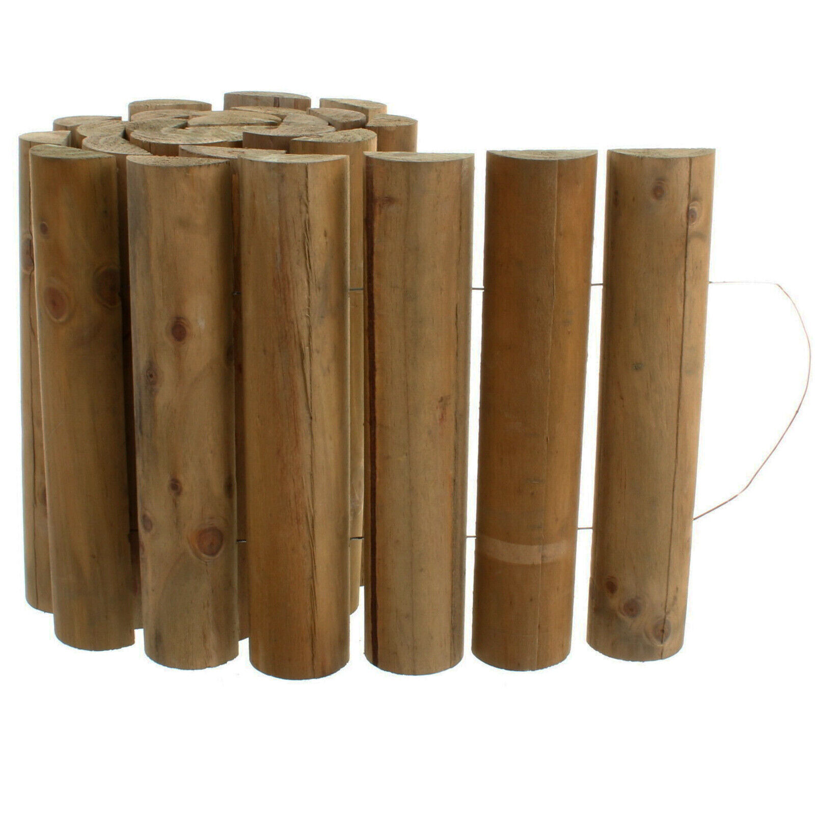 Log Roll Border Edging Garden Outdoor Patio Path Edge Flexible Fencing ...