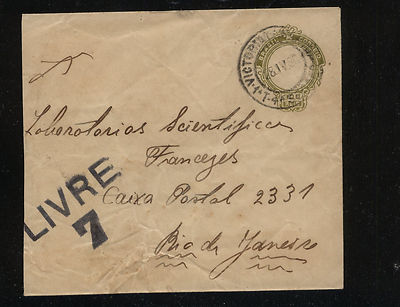 Brazil postal envelope local use nice marking EX1122 | eBay
