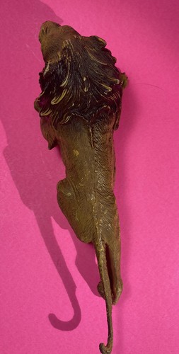 Vintage 9” LION Toy PVC Rubber Figure Animal Distressed Retro Classic ...