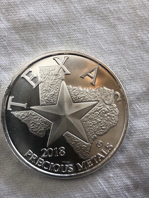 2018 1 oz .9999 Fine Silver Texas Precious Metals Silver Round | eBay