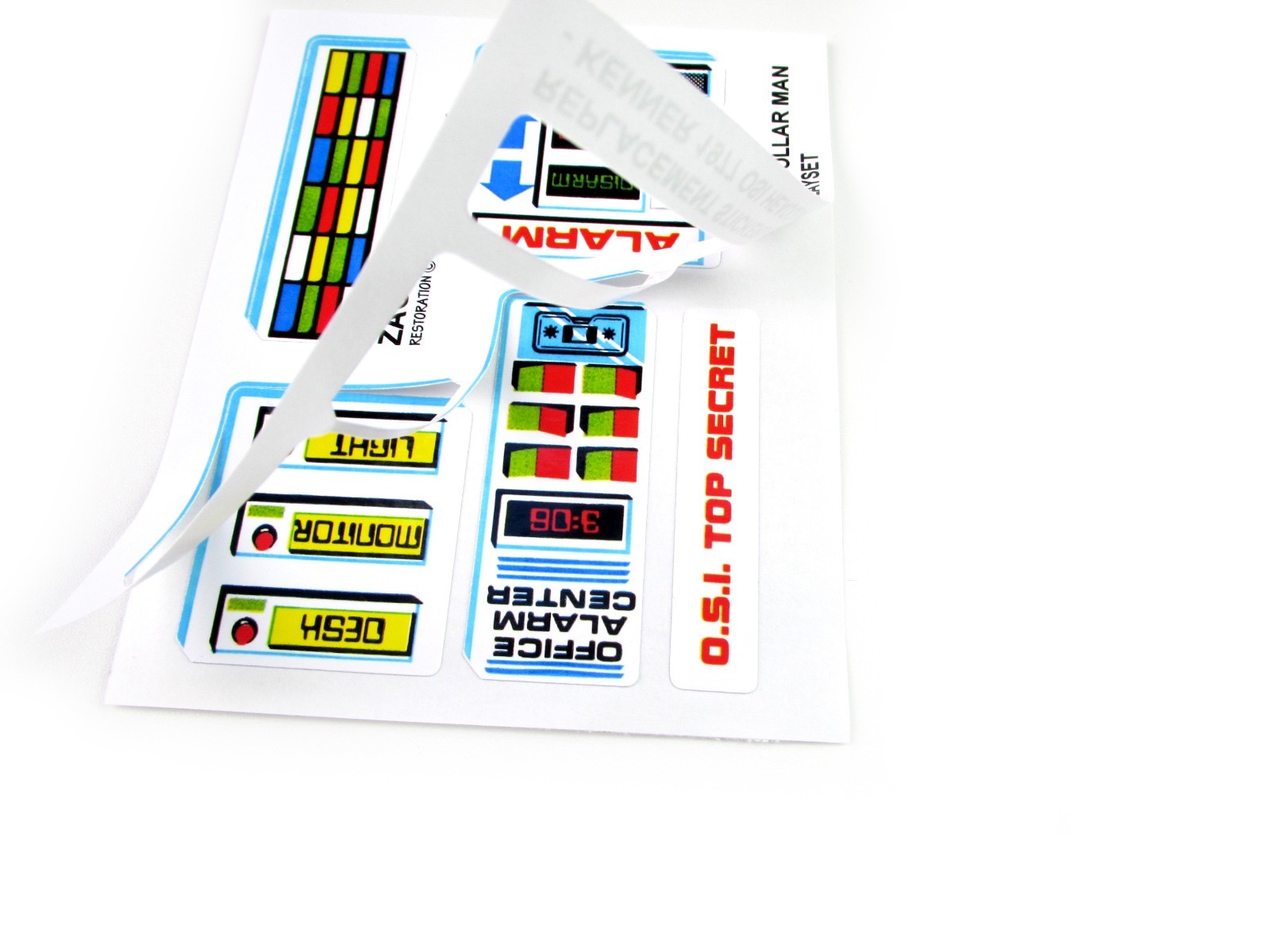 CUSTOM STICKERS for O.S.I OSI HEADQUARTERS SIX MILLION DOLLAR MAN SMDM ...