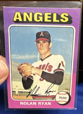 Nolan Ryan 1975 Topps Reprint sticker 1993 Brookshire Bros Produced | eBay