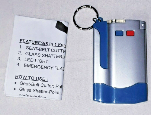 Auto Emergency Key Chain, Glass Breaker, Flasher, Emergency Escape, New ...