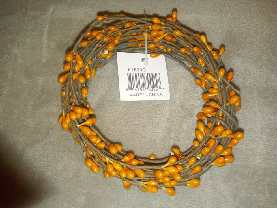 Old Gold Pip Berries String Garland 18 ft | eBay