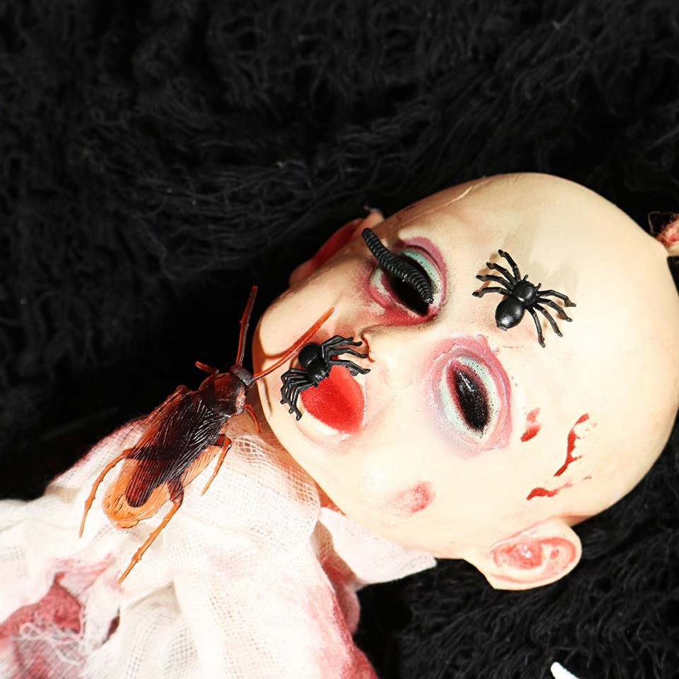 Halloween Decorations Outdoor Spider Prank Toy Faux Insect Fake Beetles ...