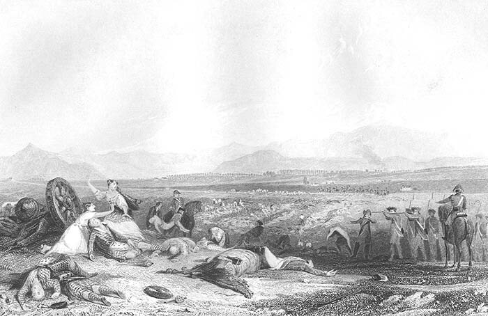 Scotland 1745 BATTLE CULLODEN MOOR Jacobite Outlander ~ 1836 Art Print ...