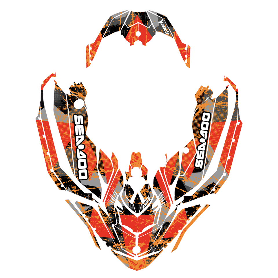 SEADOO SPARK trixx GRAPHIC KIT wraps 2up + 3up Jet Ski SEA DOO Decal ...
