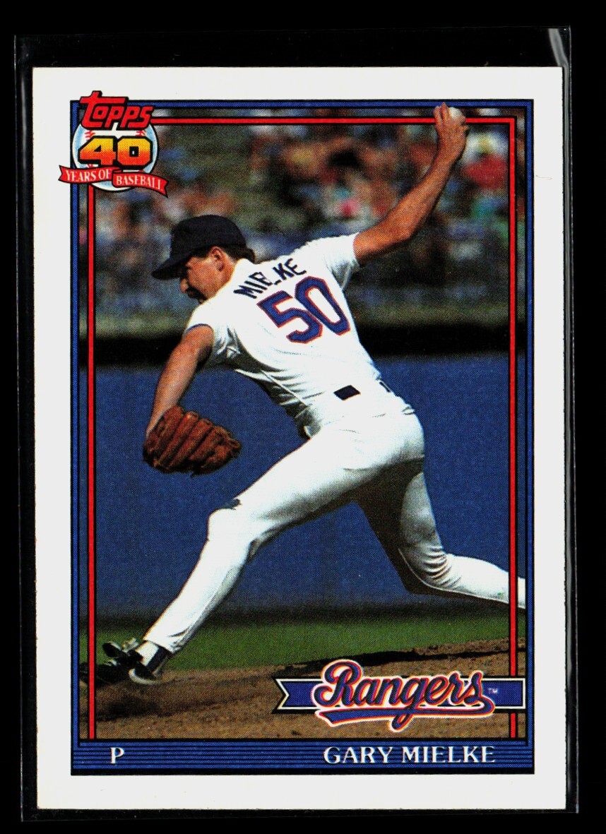 1991 Topps Gary Mielke Texas Rangers #54 | eBay