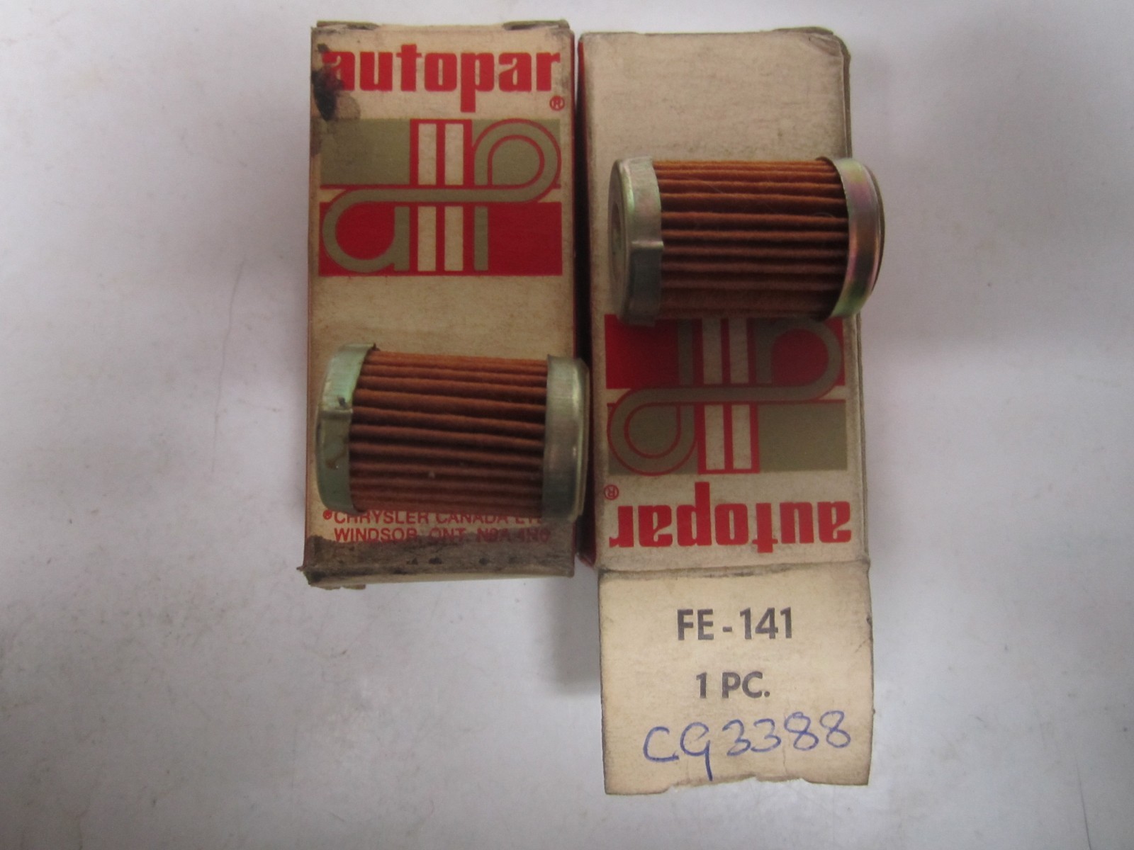 76-89 GM AMC Jeep Checker Fuel Filter (2) NORS AUTOPAR FE141 CG3388 | eBay