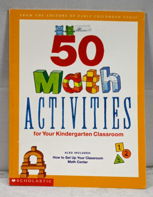 50 Math Activities For Your Kindergarten Classroom Paperback 63 Pages ...