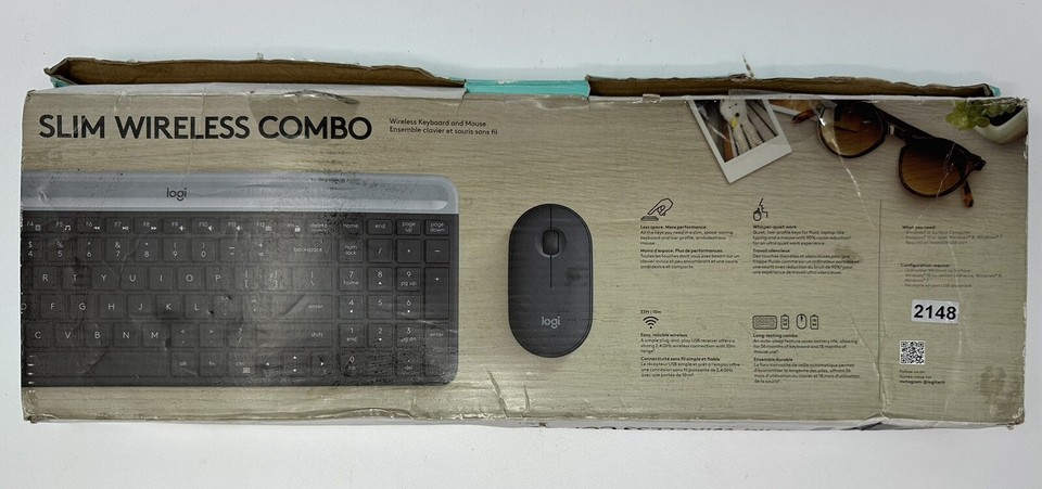 Logitech Slim Wireless just Keyboard without Mouse | eBay