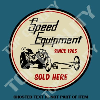 SPEED EQUIPMENT DECAL STICKER RETRO HOT ROD AMERICANA MANCAVE TOOLBOX ...