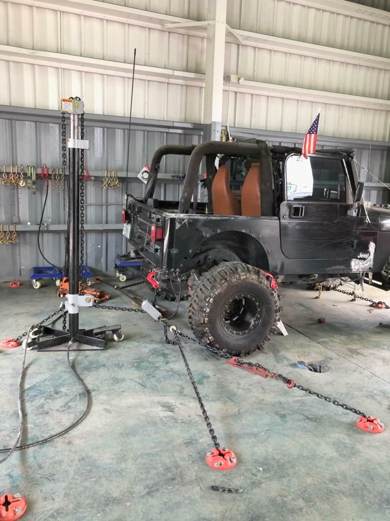 4 AUTO BODY FLOOR ANCHOR POT INSTALL YOURSELF 10 TON HOLD USA MADE ...