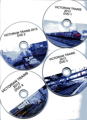 BS Train DVDs Set 4 (4 DVDs) Metro T Class V/Line A60 Aurizon CLP CLF ...