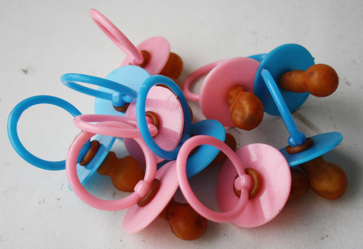 10X RARE VINTAGE 60'S GREEK DUMMY PACIFIER SOFT TEAT BABY GREECE NEW ...